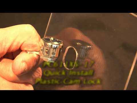 PC611XS-17 Quick Install Plastic Cam Lock - YouTube