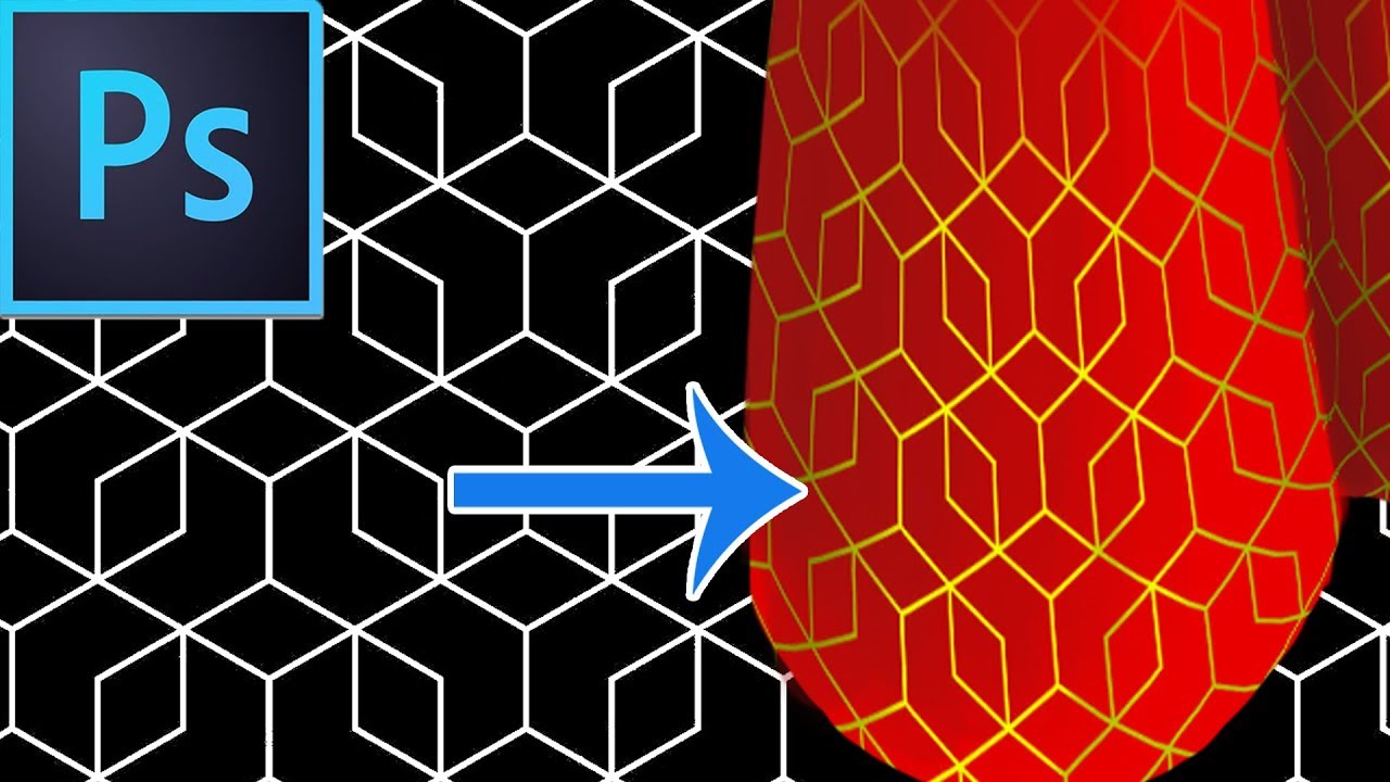 Wrapping a pattern using the warp tool tutorial digital art tips - YouTube