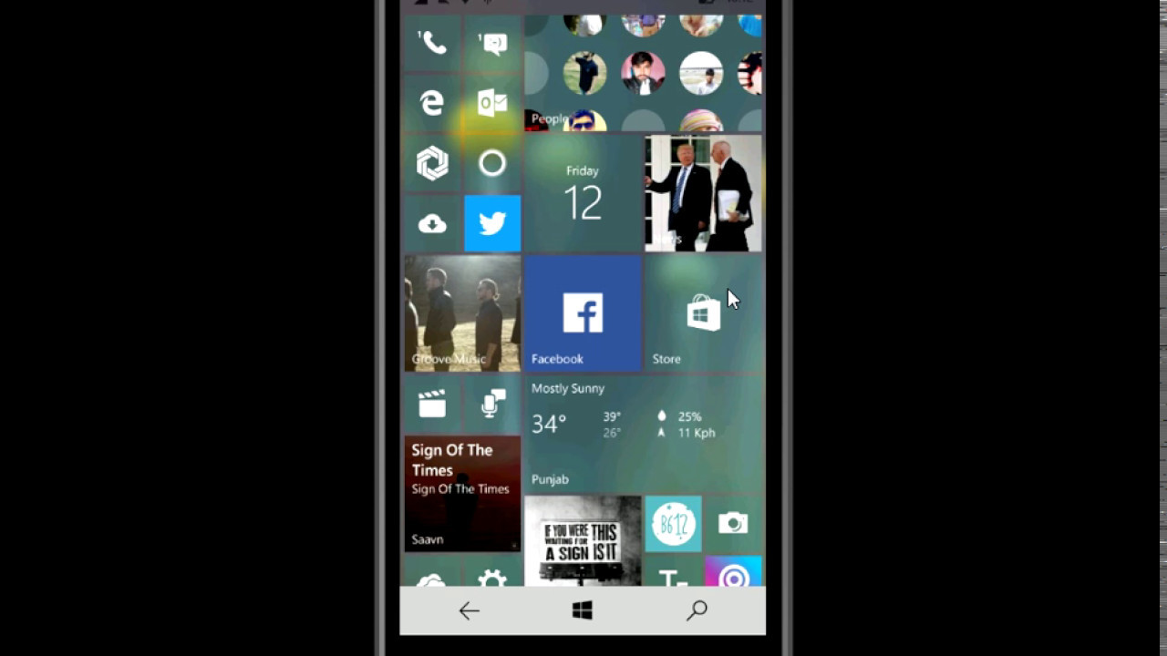 ANDROID ICONS IN WIN 10 MOBILE WITH INTEROP TOOLS - YouTube