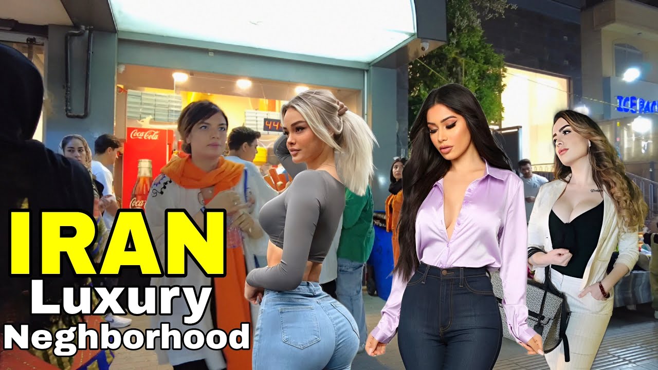 IRAN 🇮🇷 NightLife of Luxury Neighbourhood: Iranian Girls and Boys ...