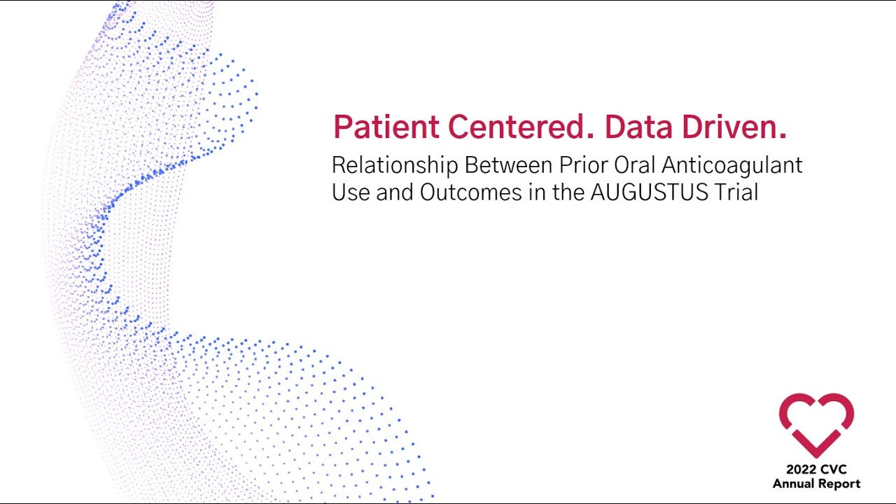 Relationship Between Prior Oral Anticoagulant Use and Outcomes in the ...