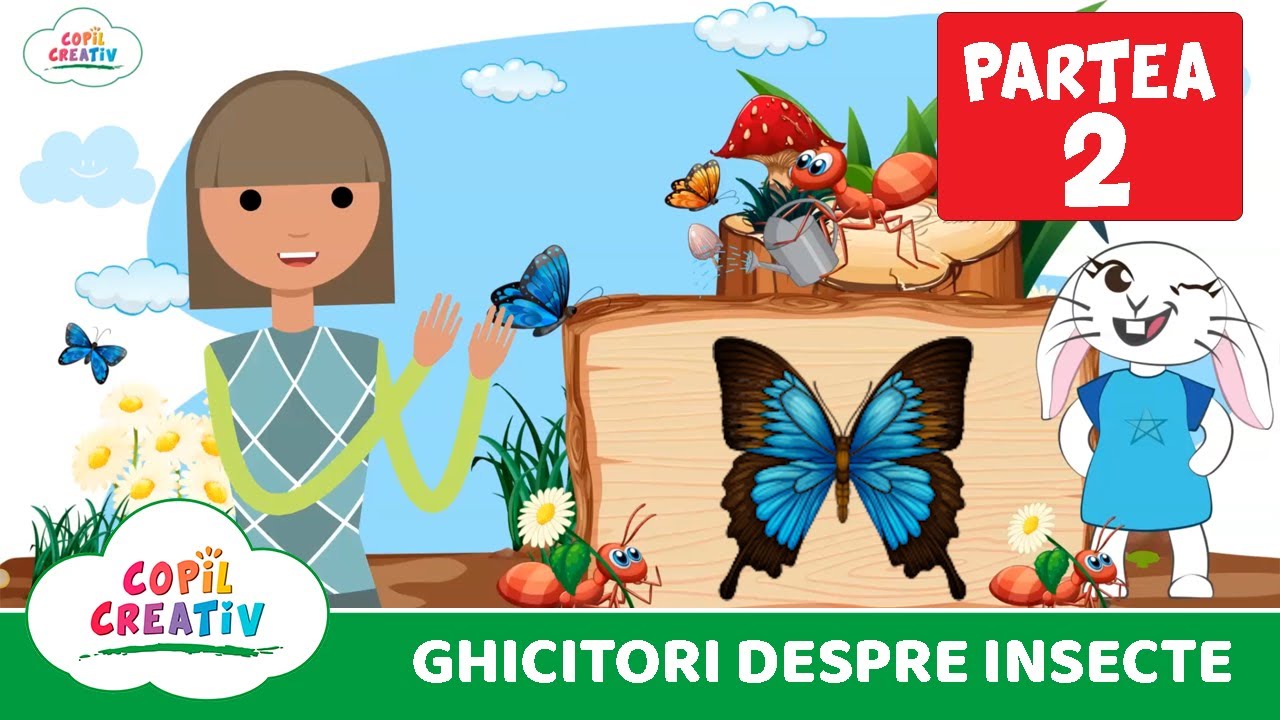 🪰 Ghicitori ușoare pentru copii- INSECTE #2 | Copil Creativ - YouTube