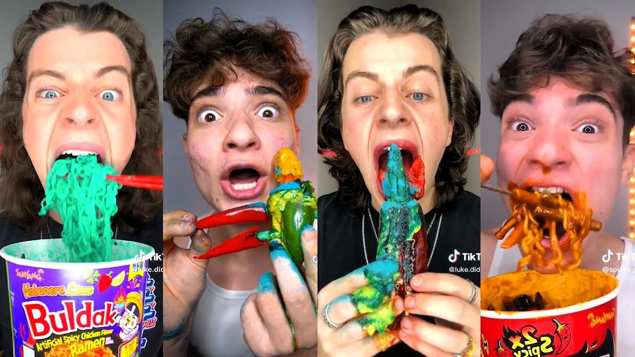 🔥 1 HOUR SPICIEST DUO 🔥 Luke Did That & Spizee The Goat TikTok FOOD ...