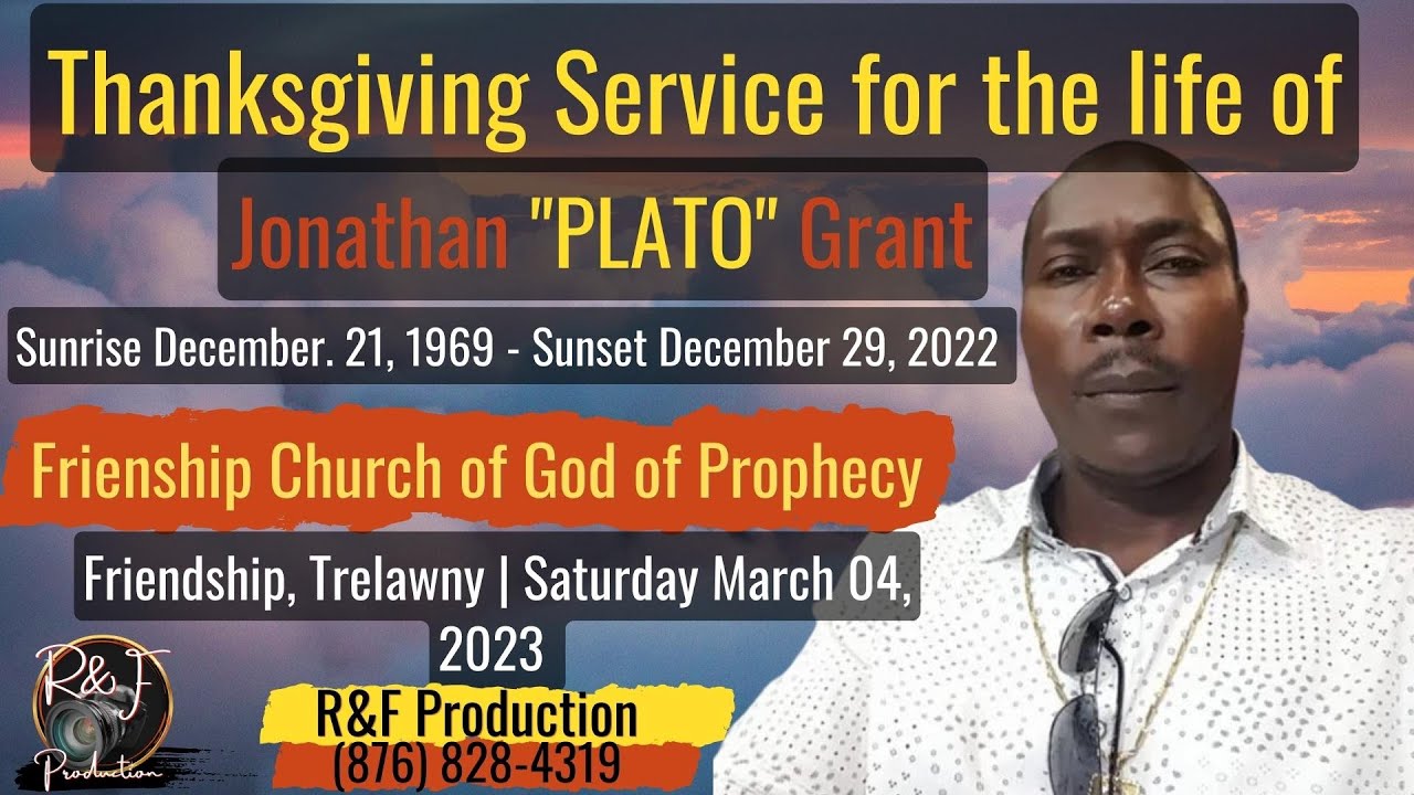 Funeral Service for the Late Jonathan Grant - YouTube