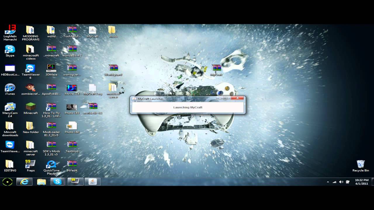 Minecraft: v1.4 Fly Mod (First mods) - YouTube