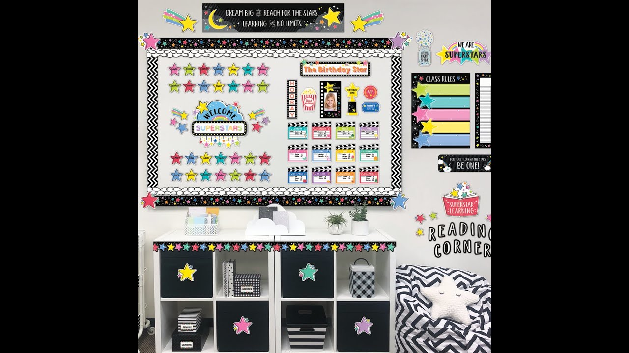 10918 Star Bright Shine Bright Bulletin Board - YouTube