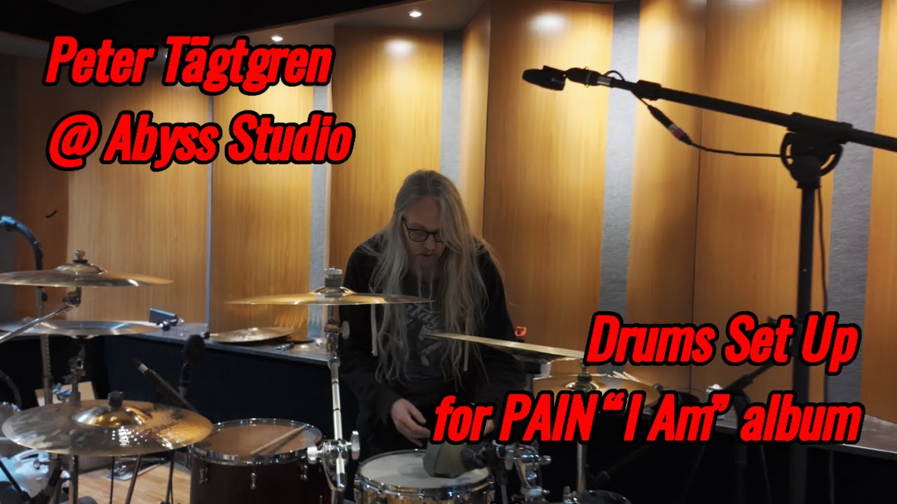 Peter Tägtgren at Abyss Studio. Drums Set Up for "I Am" album - YouTube