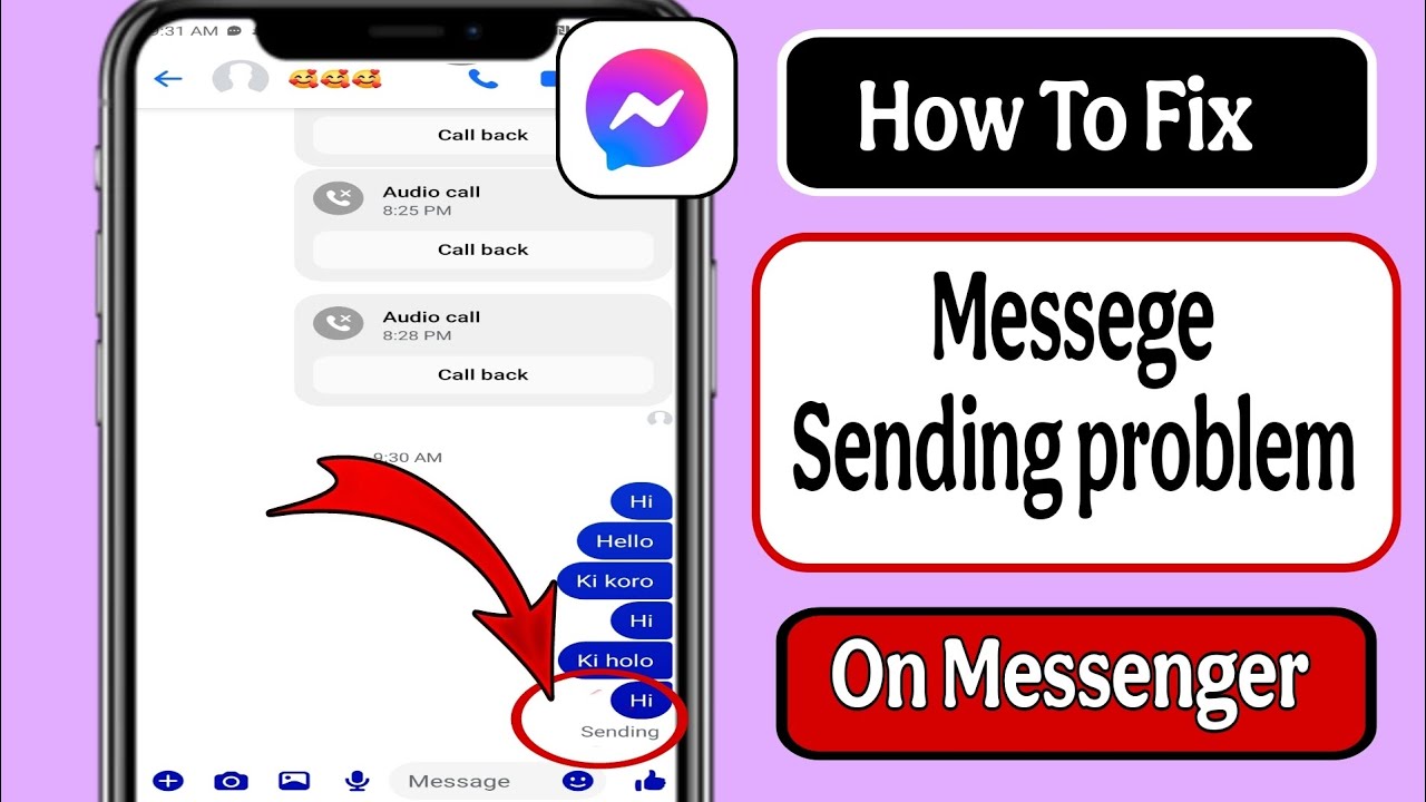How To Fix Message Sending Problem On Messenger || Messenger Message Not Sending Problem Fix ...