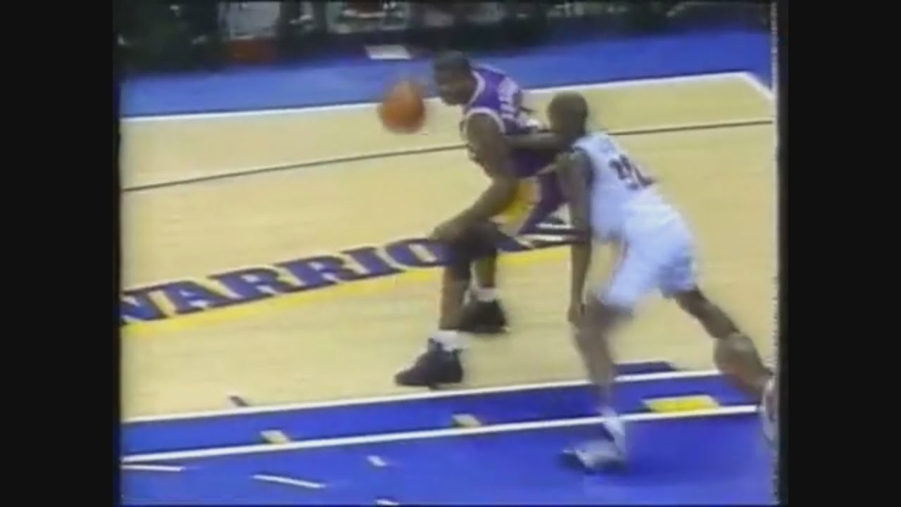 Magic Johnson 21 Points 6 Ast @ Warriors, 1995-96. - YouTube