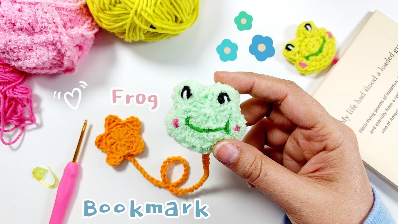 Crochet FROG Bookmark 🐸🔖/ Quick and Easy Pattern - YouTube