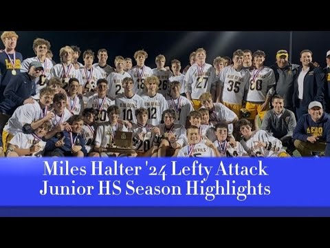 Miles Halter '24 USA All-American WPIAL Highlights | Mount Lebanon HS | Lefty Attack - YouTube