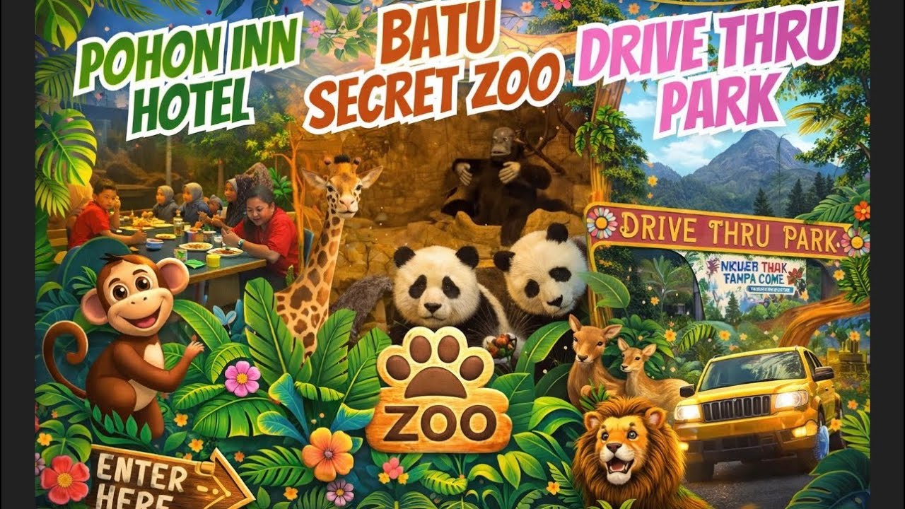 🔴#409 POHON INN HOTEL-BATU SECREET ZOO-DRIVE THRU PARK Jatim Park 2 ‼️ ...