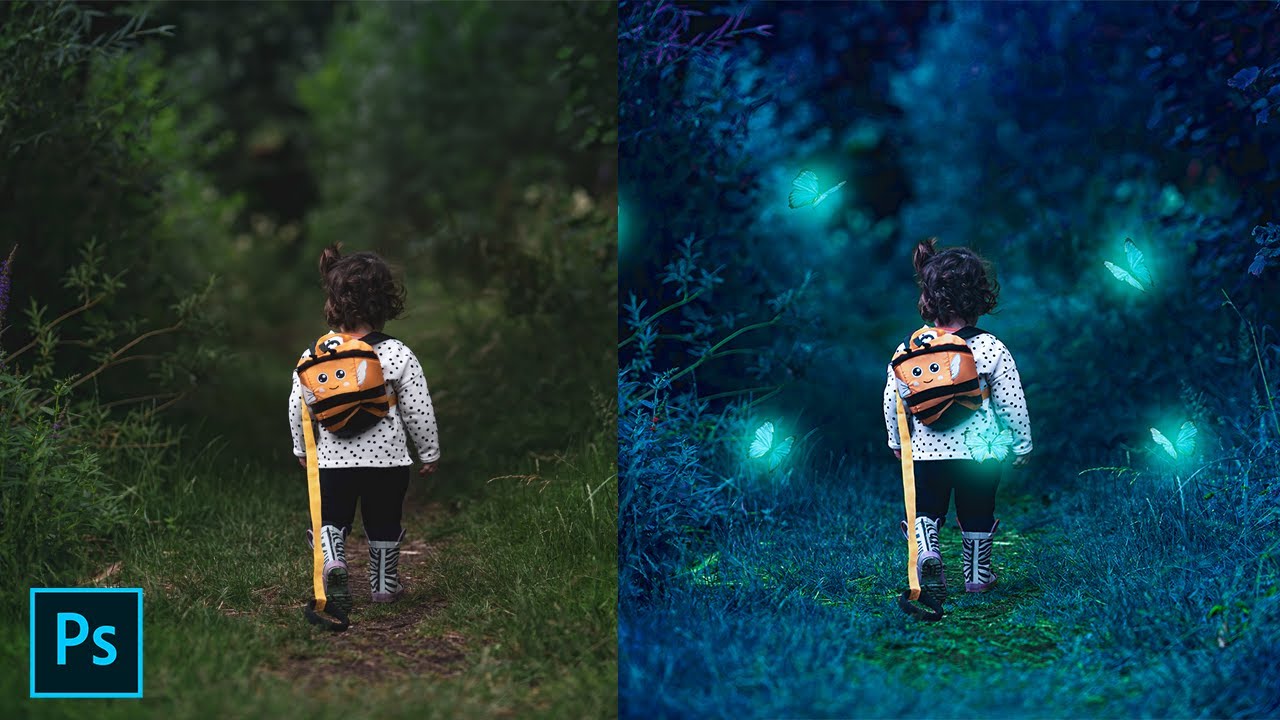 Fantasy Forest - Photoshop Manipulation Tutorial - YouTube
