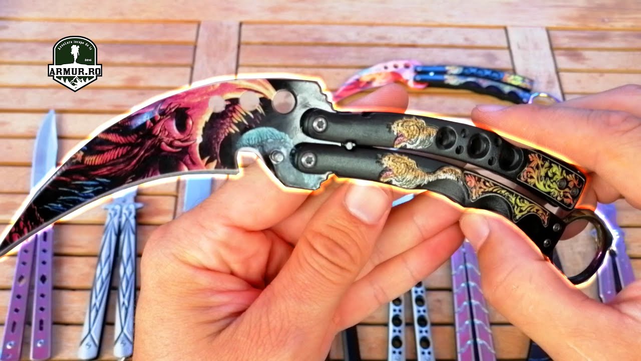 ☠️ Balisong 💀 Karambit or Talon🗡️ Knife Cutit Butterfly Fluturas - YouTube