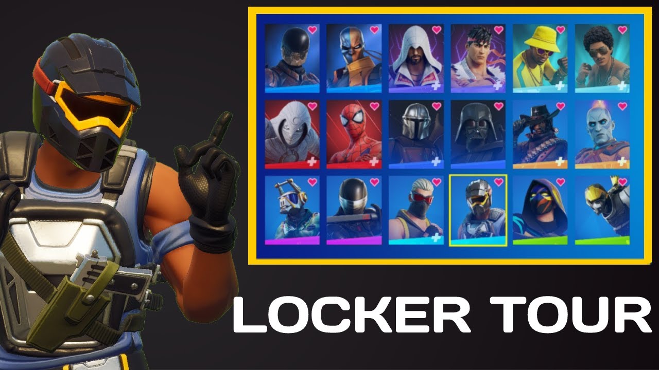 My STACKED Fortnite Locker (Over 900 SKINS) - YouTube
