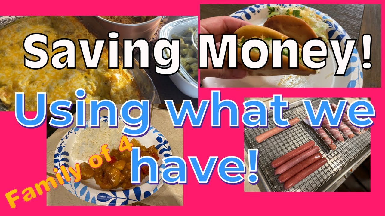 No grocery haul! Saving money! Using what we have! - YouTube