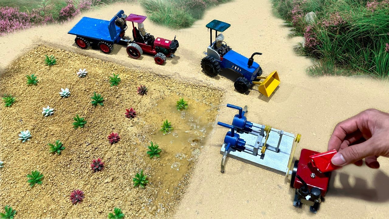diy tractor leveling machine and well water pump system diesel engine ...