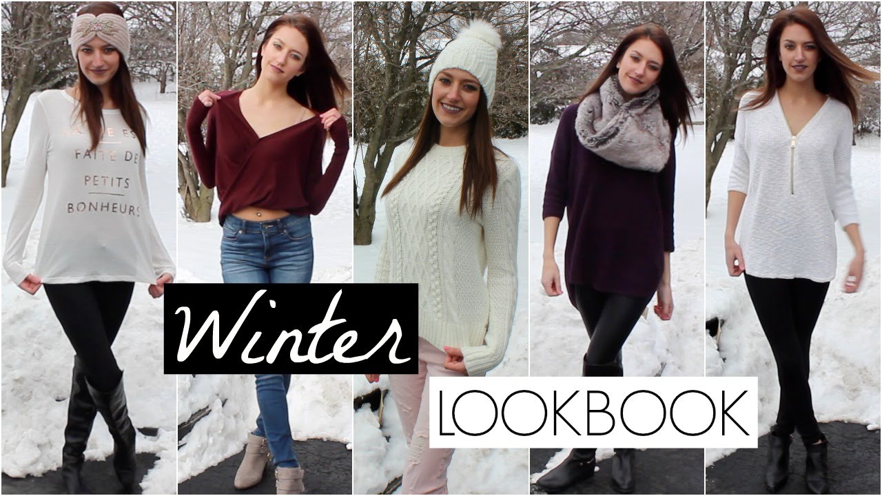 Winter Lookbook ♡ Outfit Ideas - YouTube