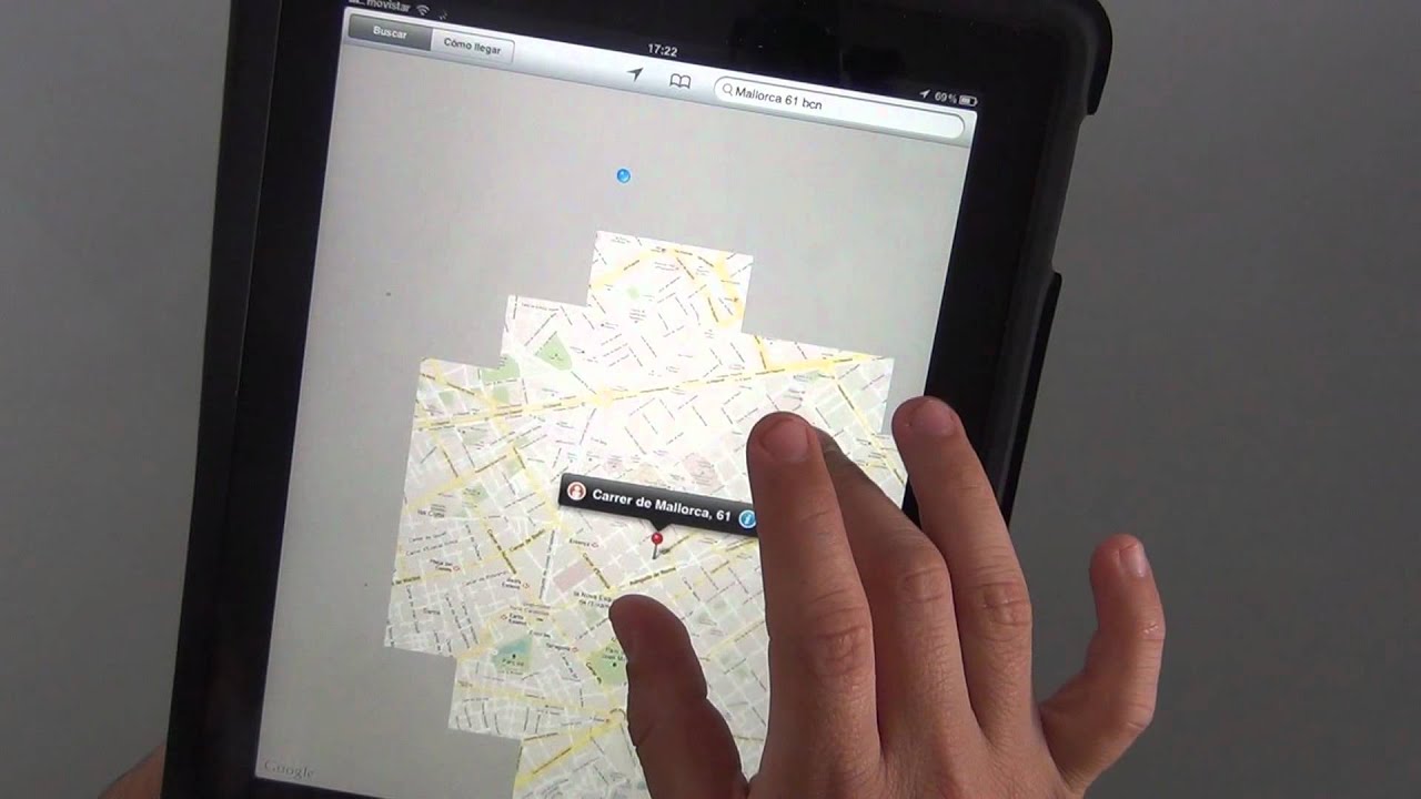 Cómo usar Google Maps en el ipad - YouTube