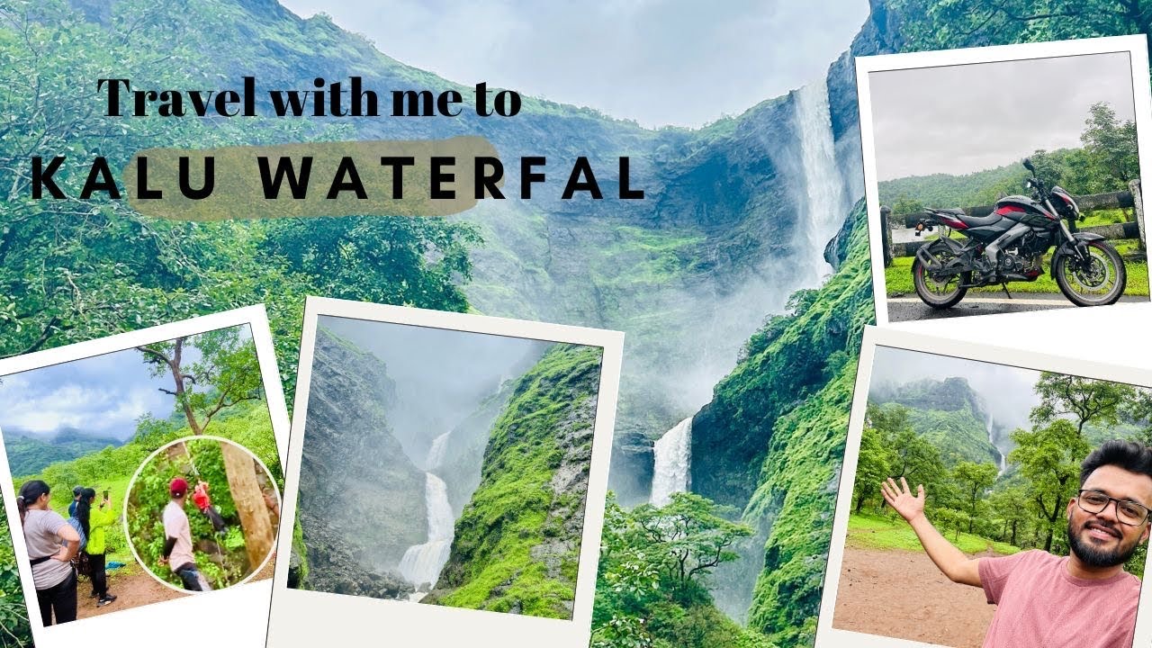 😱Kalu waterfall The best adventure-Highest waterfall in malshej ghat ...