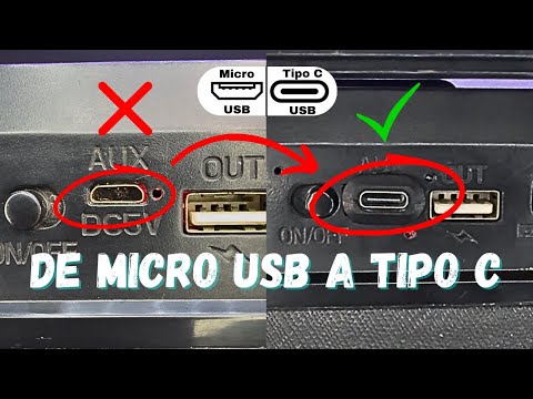 Cómo cambiar pin de carga Micro USB a Tipo C ✅