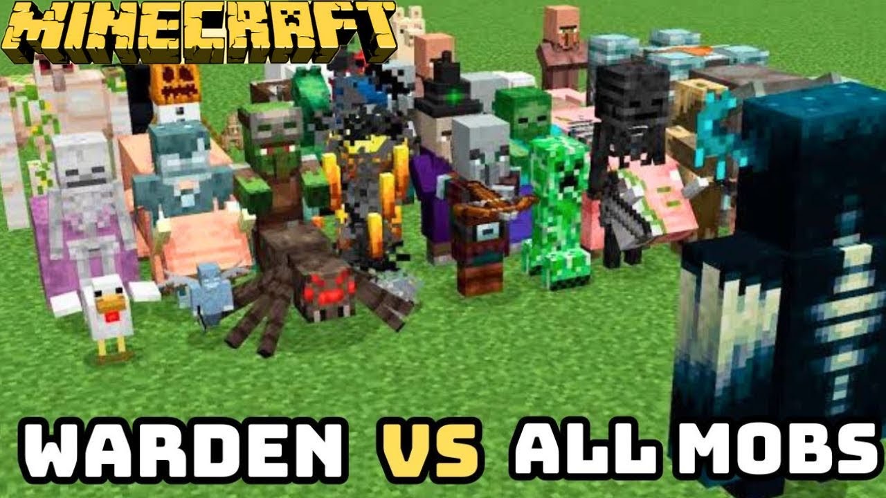 Warden vs Every mob in Minecraft (Bedrock Edition)| Warden vs All Mobs ...