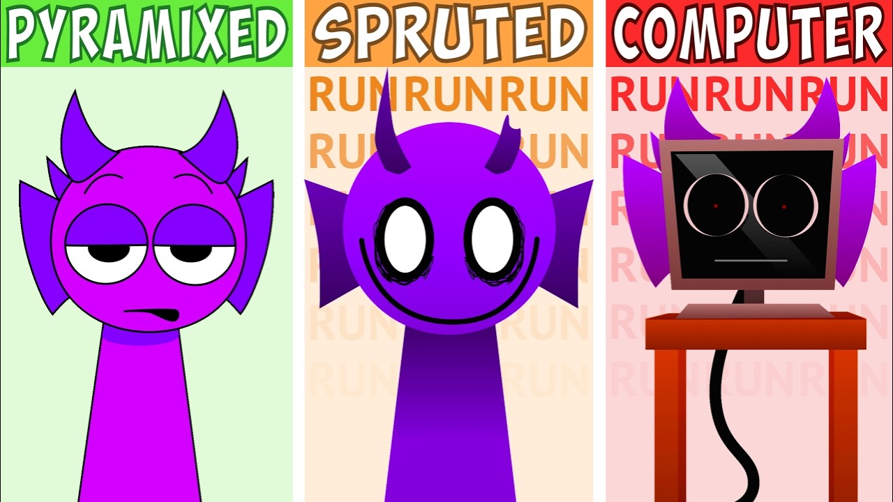 Incredibox Sprunki ANIMATED Pyramixed VS Spruted VS Mr Fun Computer ...