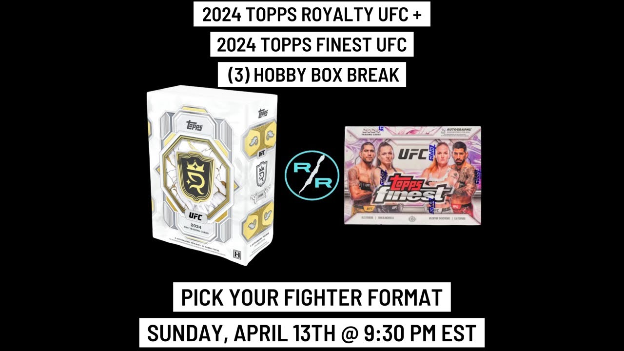 2024 Topps Royalty UFC + Finest UFC 3 Hobby Box ebay Fighter Break ...