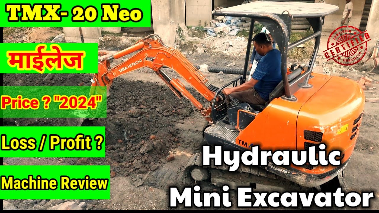 Tata Hitachi Mini Excavator TMX_20_Neo of Mileage Price_2024 Full ...