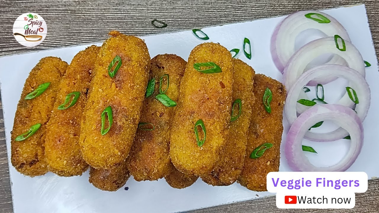 Quick Party Snacks in 5 min | Veggie Fingers Recipe | Homemade Frozen ...