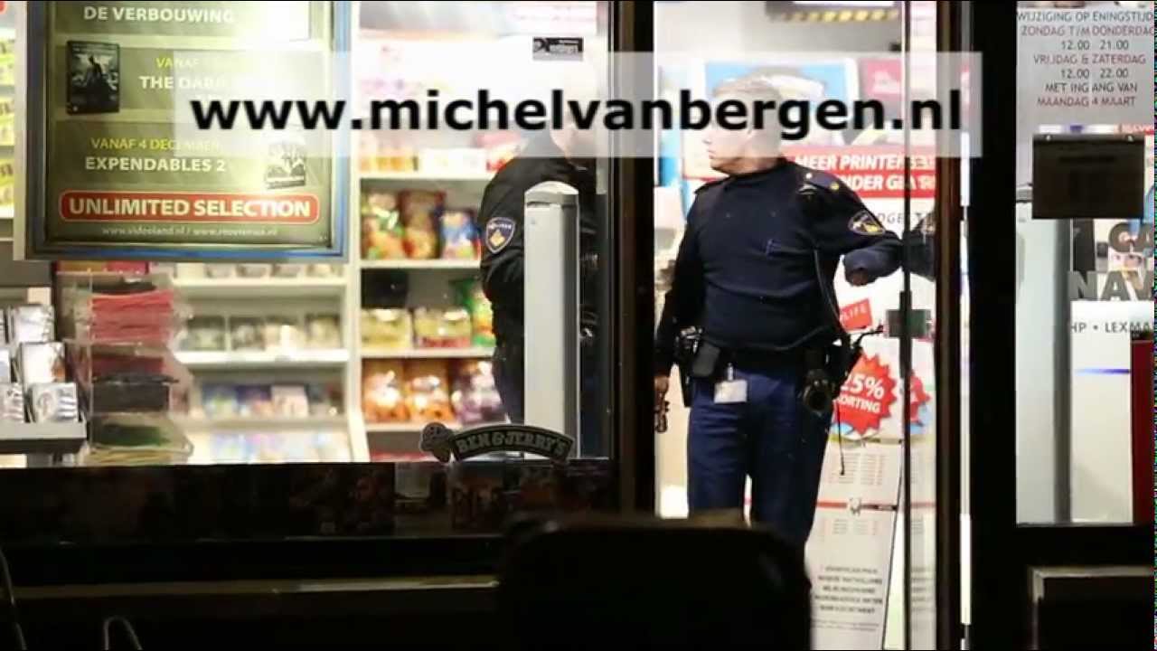 Gewapende overval op de Videoland aan de Markenburg in Hoofddorp - YouTube