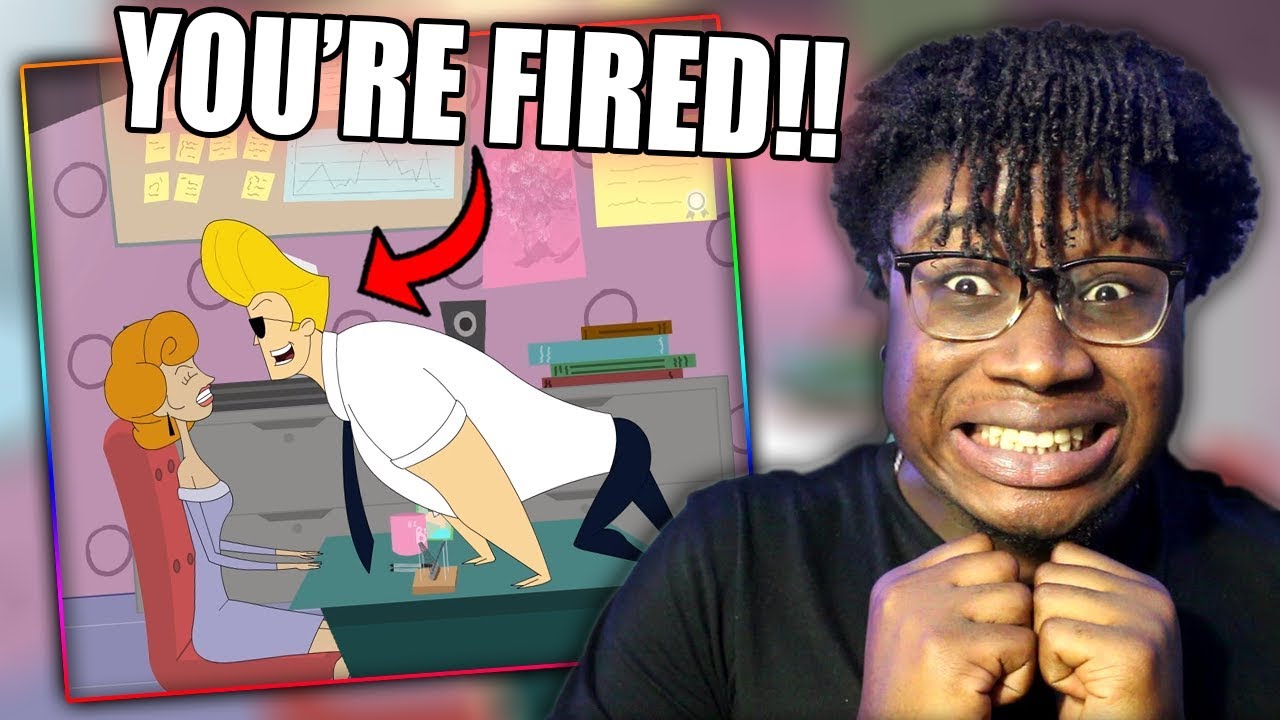 JOHNNY BRAVO HITS ON HIS BOSS! | IF JOHNNY BRAVO WORKED IN AN OFFICE ...