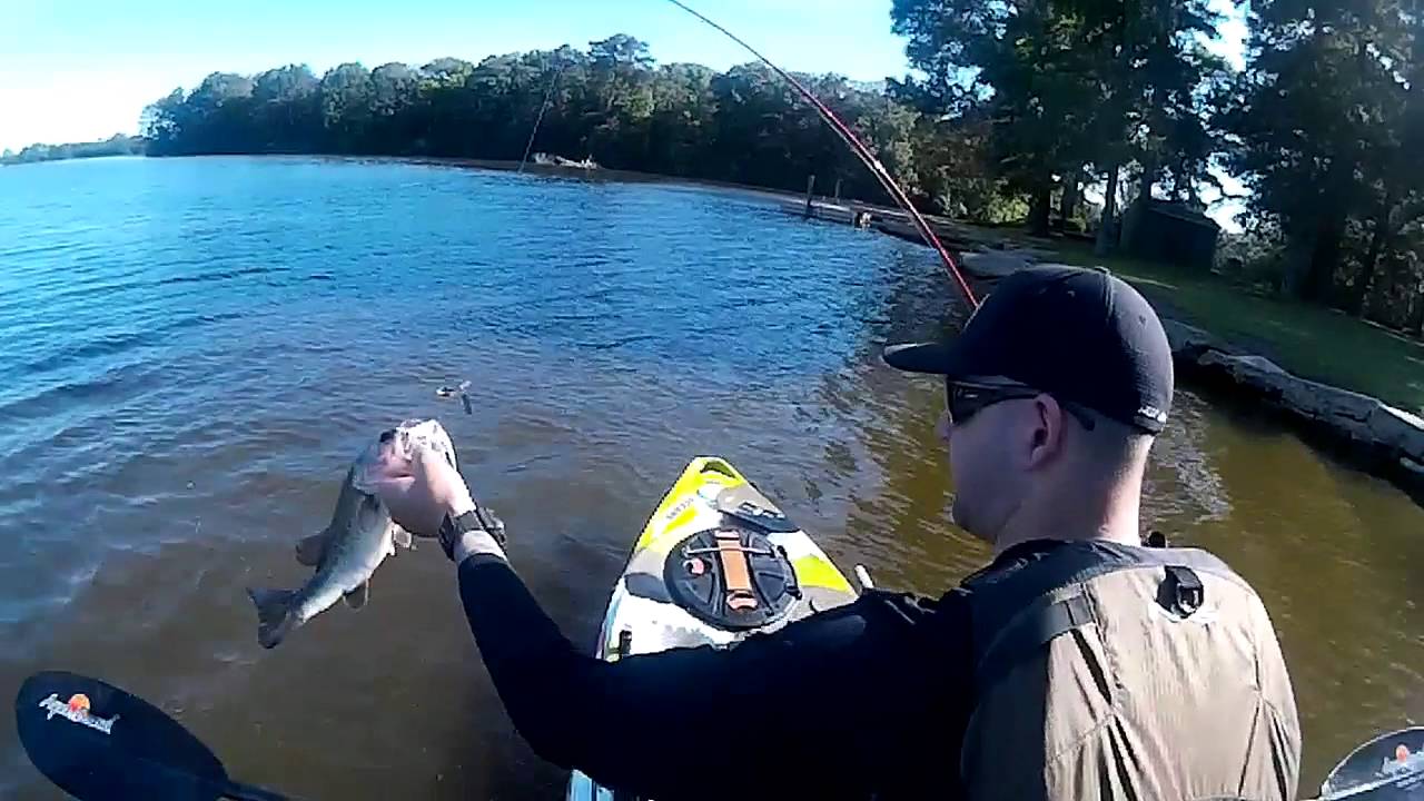 Kayak Bass Fishing BCF War Eagle Spinnerbaits - YouTube