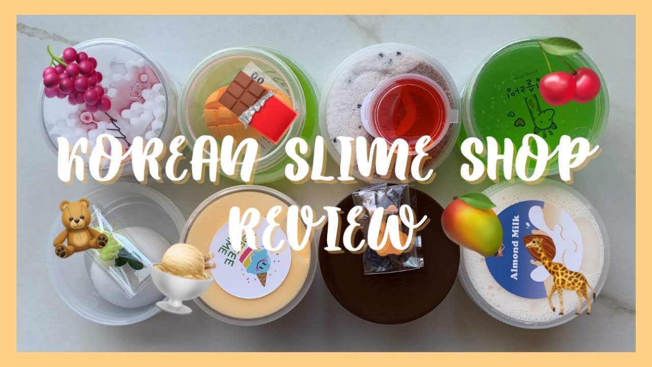 KOREAN SLIME SHOP REVIEW 🍒 ASMR No Talking! - YouTube