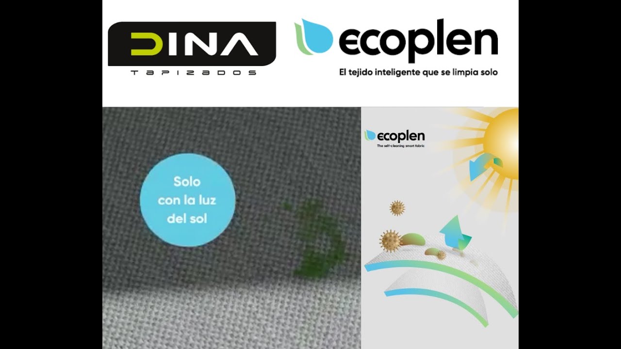 Ecoplen by Dina Tapizados. El tejido revolucionario para tu sofá - YouTube