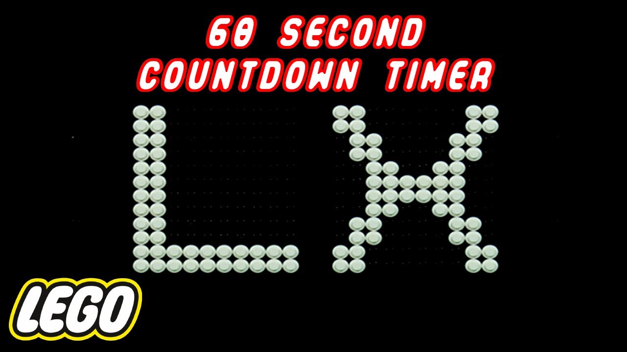 LEGO Roman Numbers 60 second Countdown Timer | LEGO Stop Motion || 8 ...