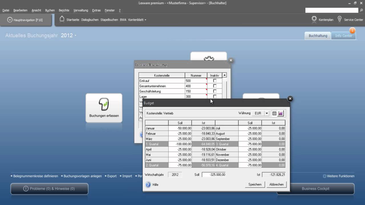 Tutorial Kostenstellen im Lexware Buchhalter 2012 - YouTube
