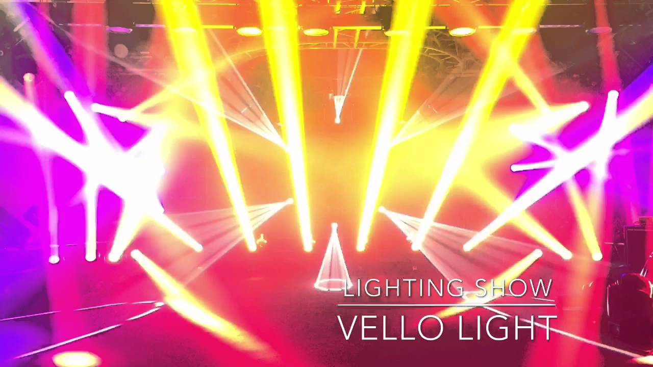 Vello lighting show gene350 XP200 T5 - YouTube