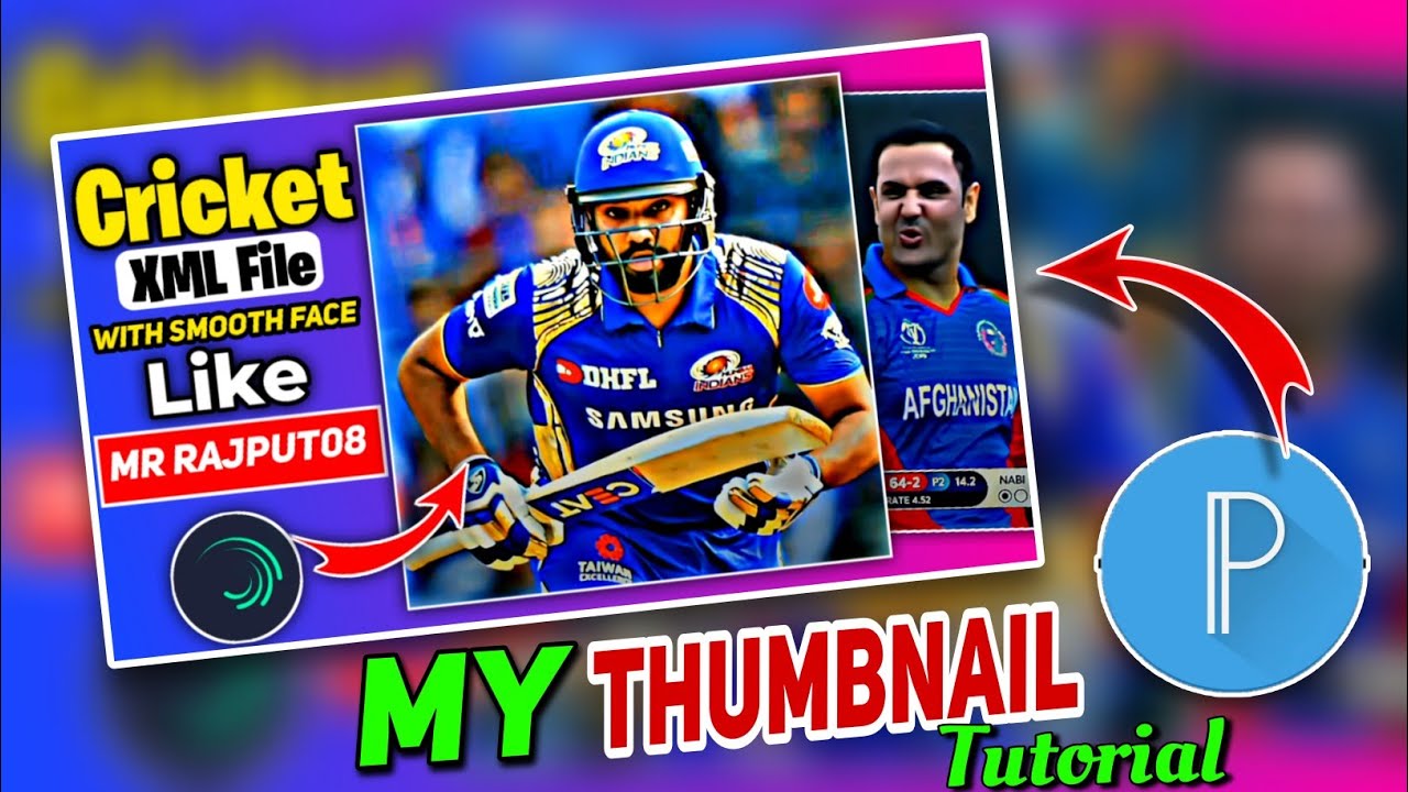 How I Make HD Thumbnail | Cricket Thumbnail Kaise Banaen | Baloch Editz ...