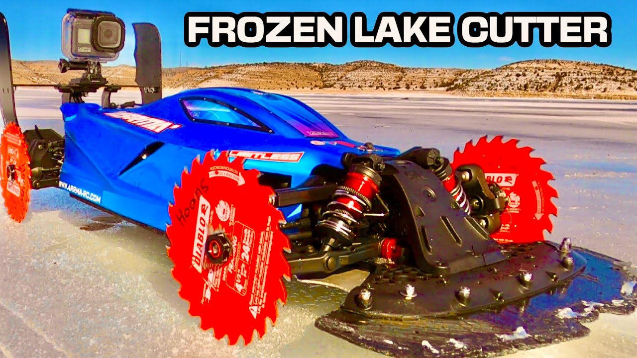Cutting Lake With RC CAR - YouTube