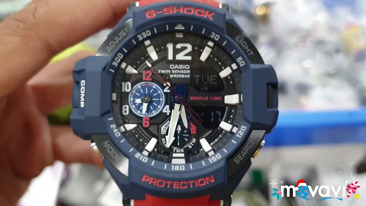 G-Shock Original GA-1100-2A Twin Sensor Compass Thermometer😊 - YouTube