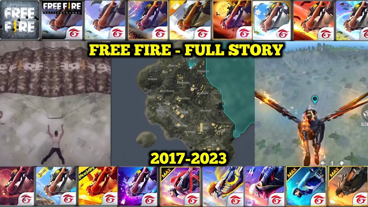 FREE FIRE FULL STORY 2017-2023 | THE EVOLUTION OF FREE FIRE | GARENA ...