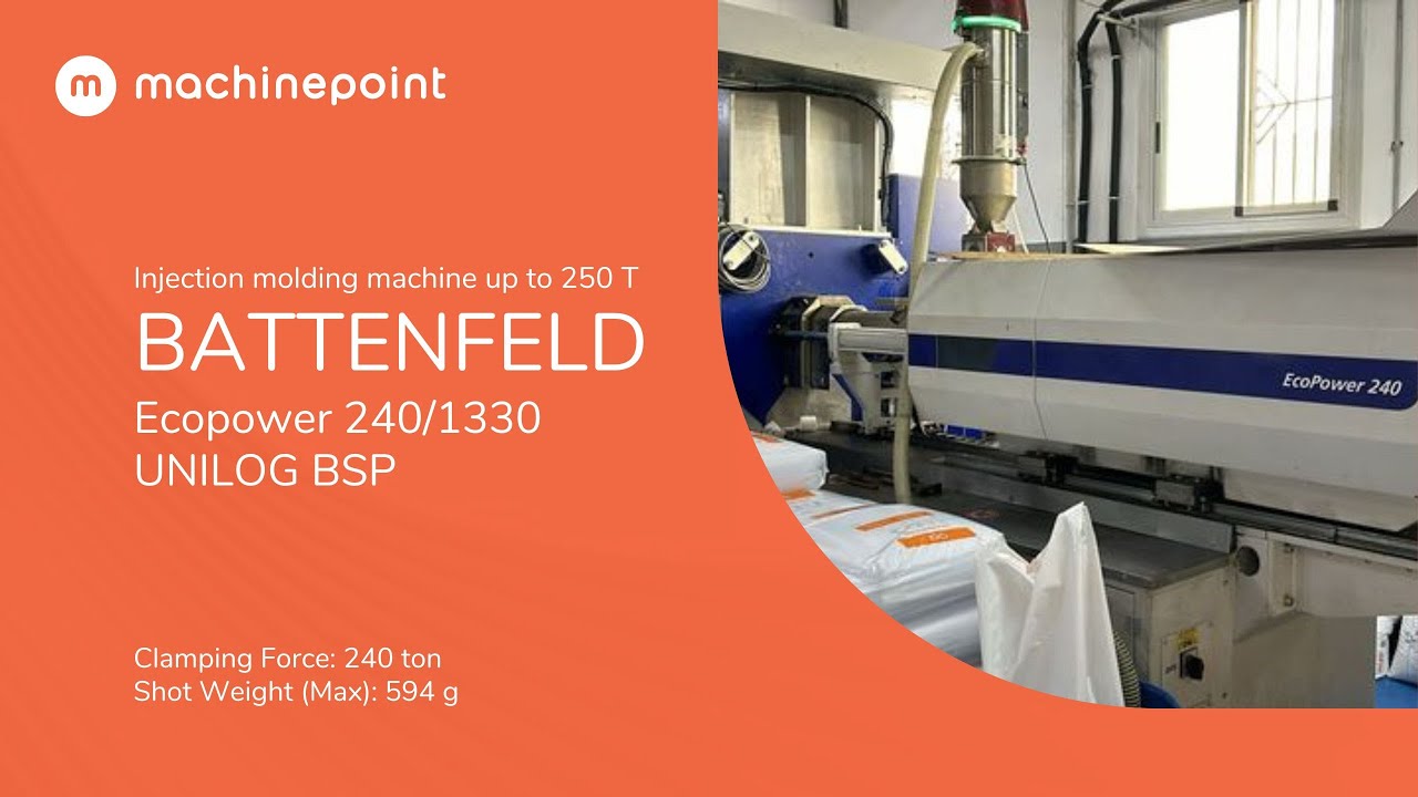 BATTENFELD Ecopower 240/1330 UNILOG BSP Injection molding machine up to ...