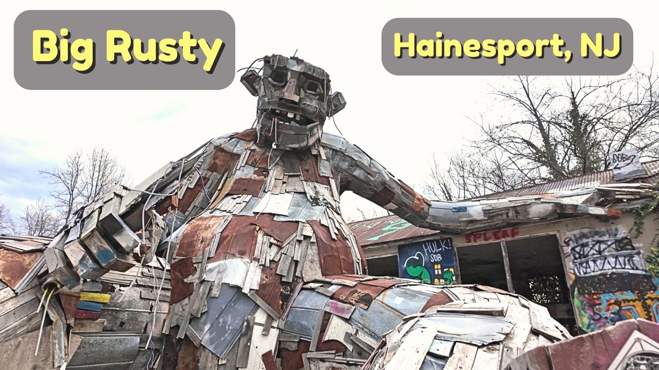 Meet Big Rusty the Giant Troll - Explore Abandoned Graffiti House - 4K ...