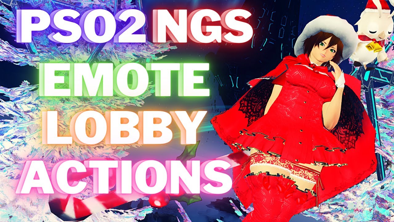 PSO2 NGS 41: Swing Light 3 Emote Lobby Action 41「ライトを振る3」 - YouTube