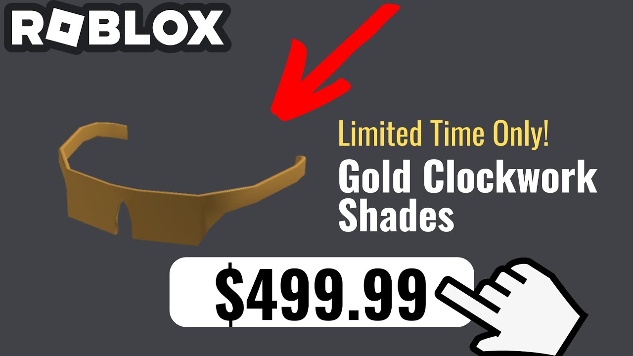 What If The Gold Clockwork Shades Came Out Roblox Youtube