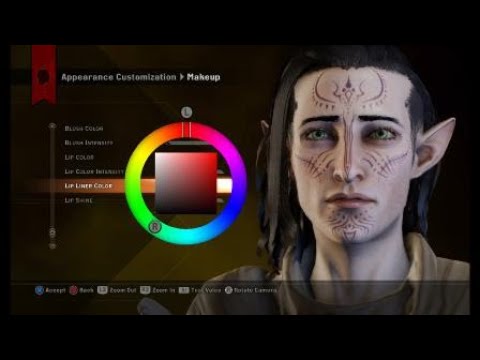 Dragon Age™: Inquisition Male Elf Sliders - YouTube