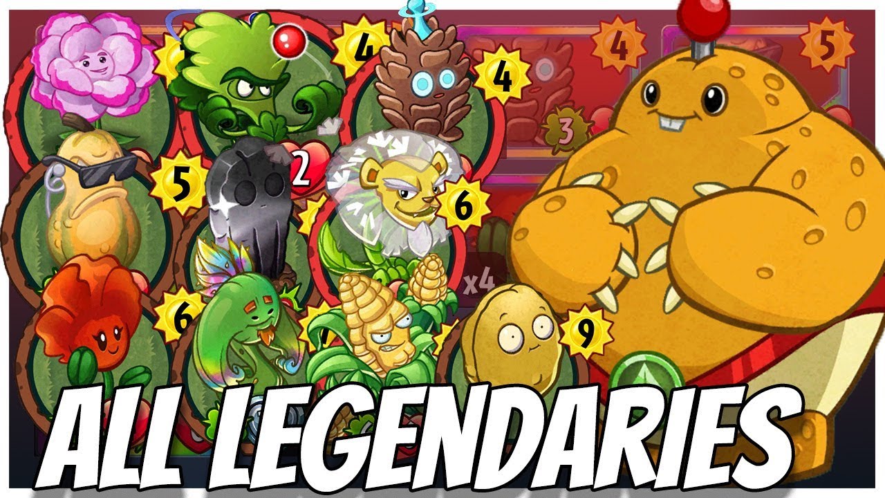 ALL Legendary Cards Challenge - Spudow | Plants vs Zombies Heroes ...
