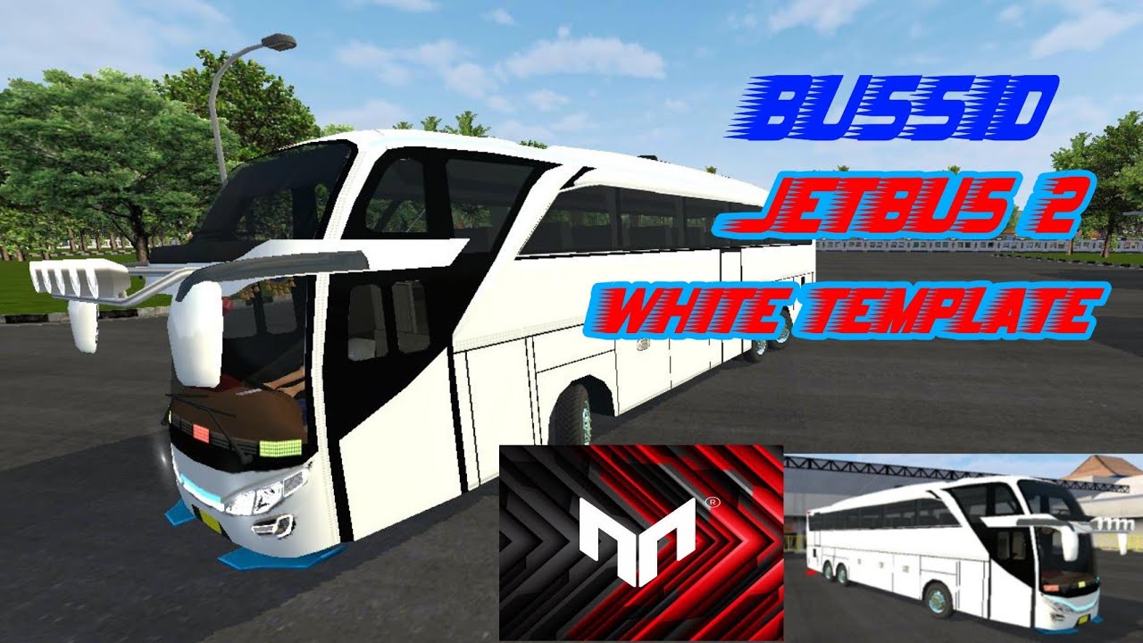 Bussid jetbus 2 plain white template download now//bus simulator ...
