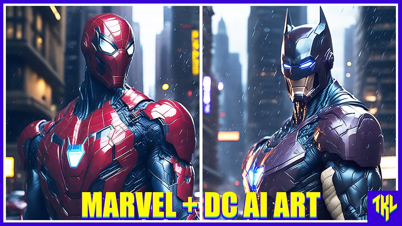 Marvel and DC Super Heroes AI ART | AI ART shorts #stablediffusion # ...